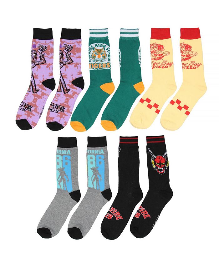 Stranger Things Crew Socks 5 Pairs, Hellfire Club Surfer Boy Pizza ...