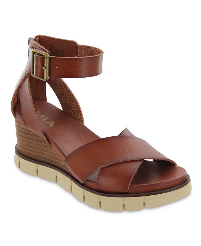 MIA Women's Lauri Wedge Sandals - Macy's