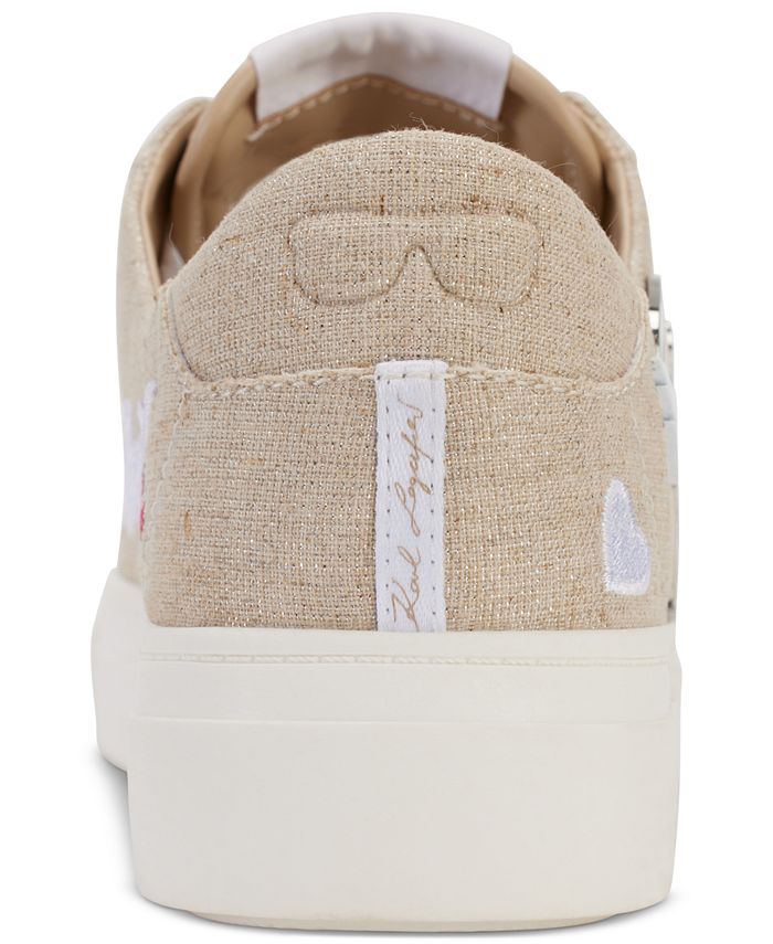 KARL LAGERFELD PARIS Cate Pins Lace Up Sneakers - Macy's