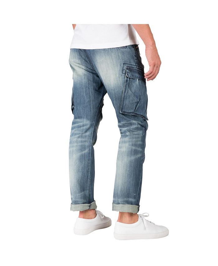 Level 7 Men's Premium Jeans Slim Straight Intense Blast Distressed ...