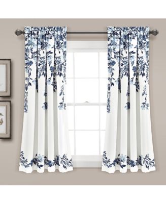 Tanisha Light Filtering Window Curtain Panels - Macy's