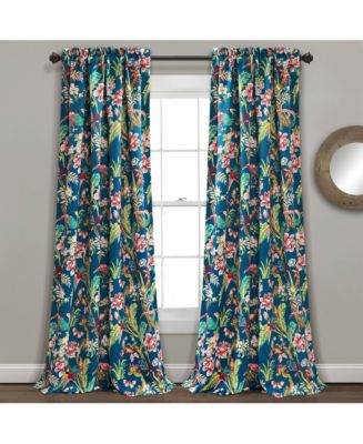 Dolores Light Filtering Window Curtain Panels - Macy's