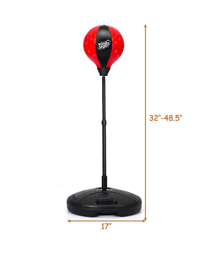 SUGIFT Kids Adjustable Stand Punching Bag Toy Set with Boxing Glove ...
