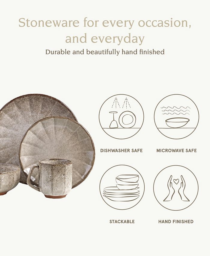 over&back 16-PC Dinnerware Set, Service for 4 - Macy's