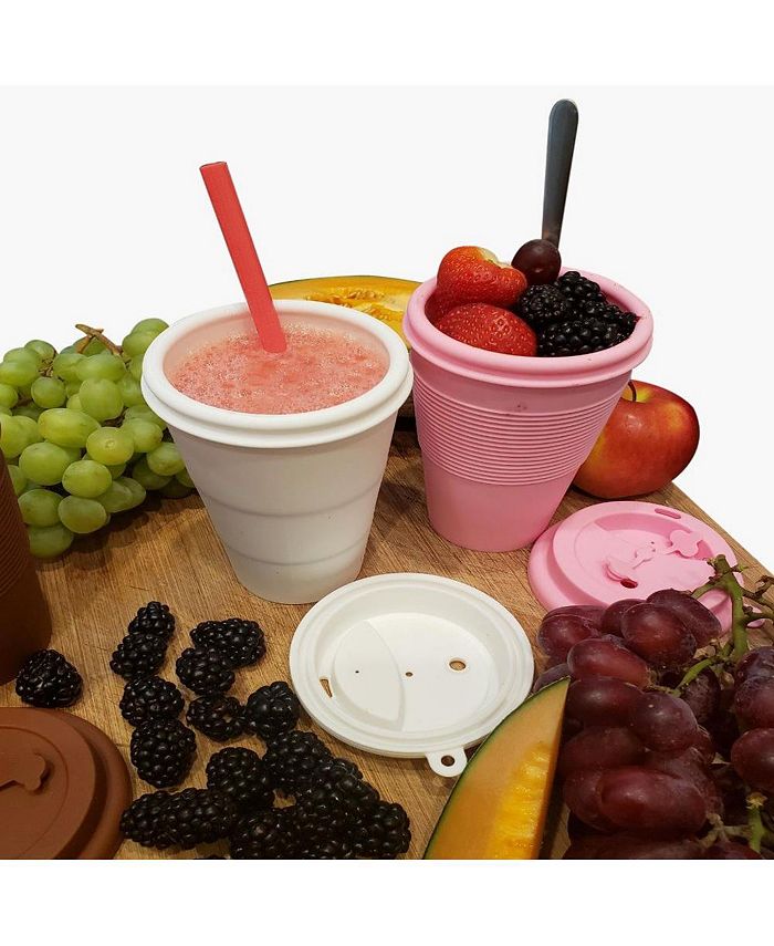 Innovative Technology Reusable Silicone Cups for Coffee with Lids ...