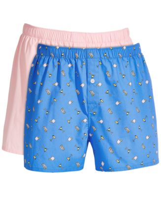 Club Room Men's 2-Pk. Regular-Fit Cotton Boxers, Created for Macy's ...