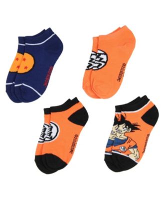 Dragon Ball Z Socks Goku Kame Symbols 4 Pairs Kids Ankle No Show Socks ...