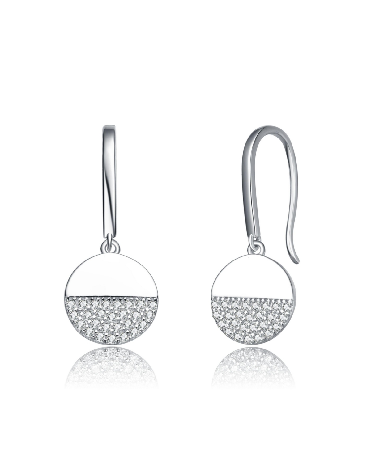 Click here for Sterling Silver with White Gold Plated Cubic Zirco... prices