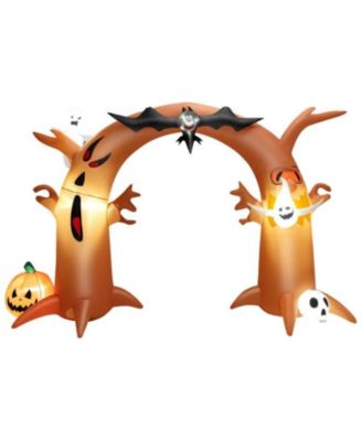8 Feet Tall Halloween Inflatable Dead Tree Archway Decor with Bat ...