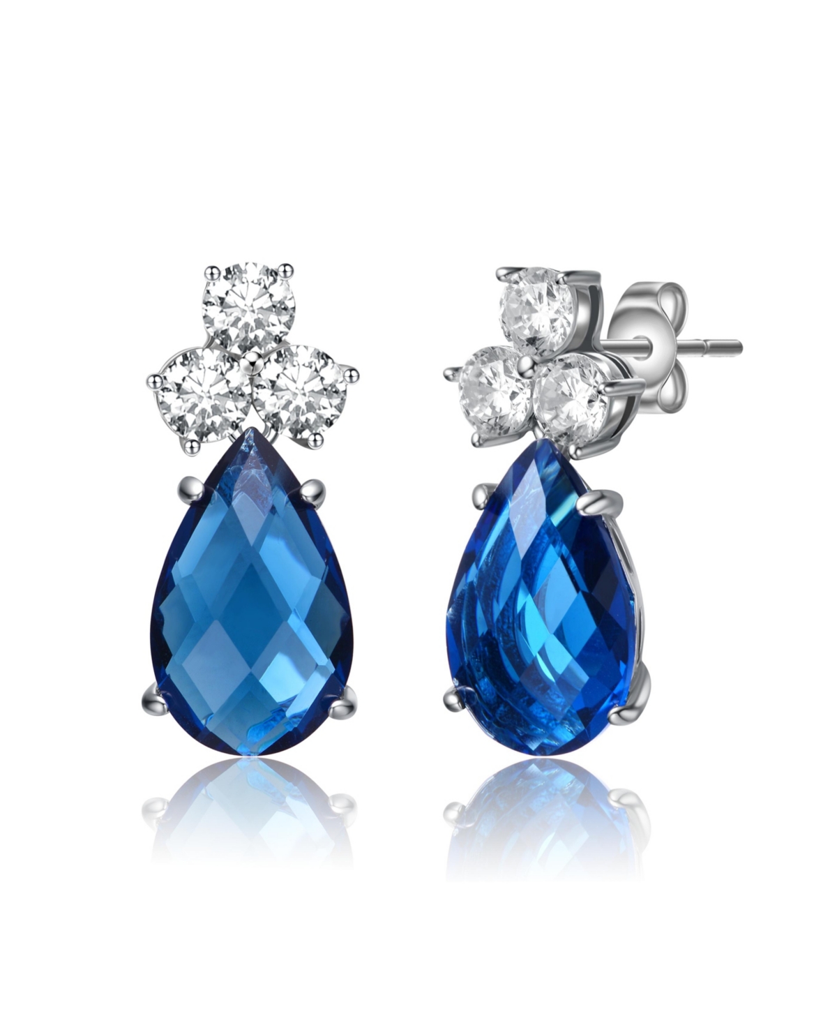 Click here for Sterling Silver White Gold Plated with Cubic Zirco... prices