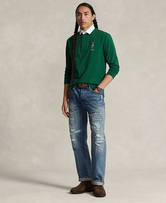 Polo Ralph Lauren Men's Classic-Fit Polo Bear Rugby Shirt - Macy's