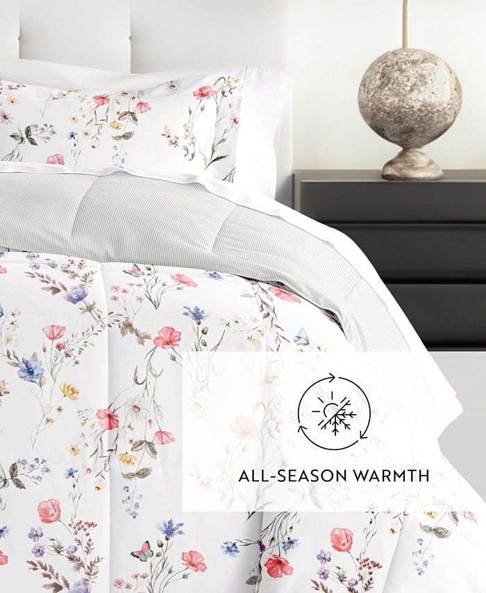 ienjoy Home Meadow Floral Stripe 2-Piece Comforter Set, Twin/Twin XL ...