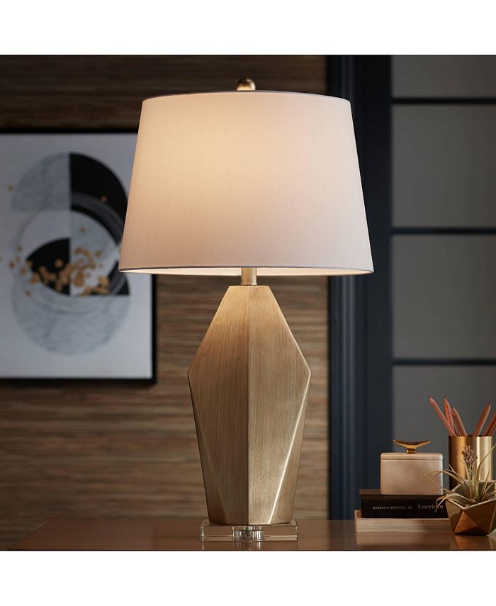 Possini Euro Design Rivera Modern Table Lamp 30" Tall Champagne Gold ...