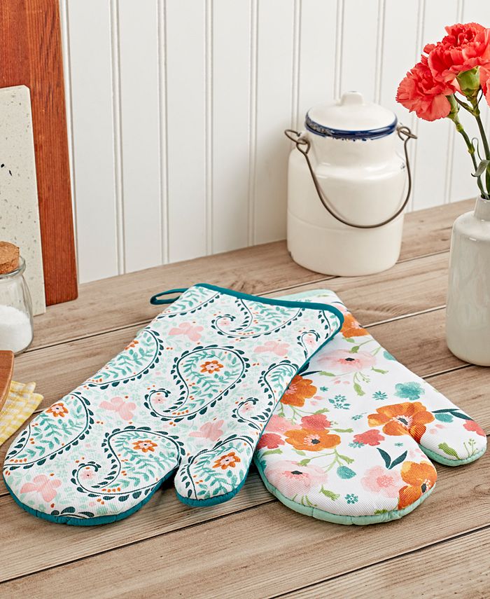 Dolly Parton Paisley & Floral Oven Mitts, Set of 2 - Macy's