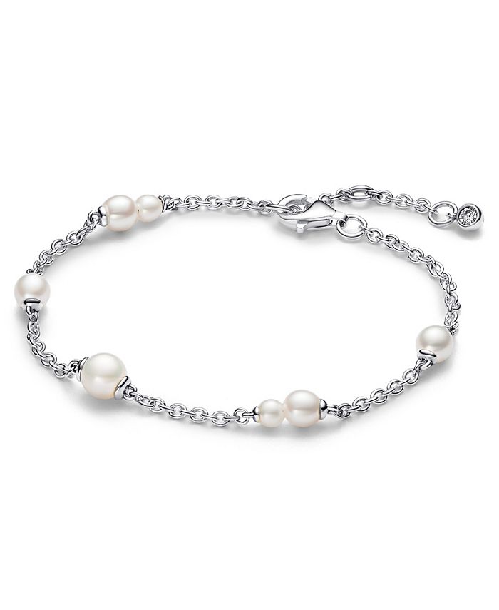 Pandora Sterling Silver Timeless Treated Freshwater Cultured Pearl ...