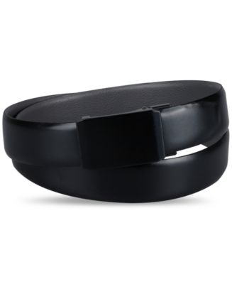 Exact Fit Men's Faux-Leather Stretch Compression Lock Belt - Macy's