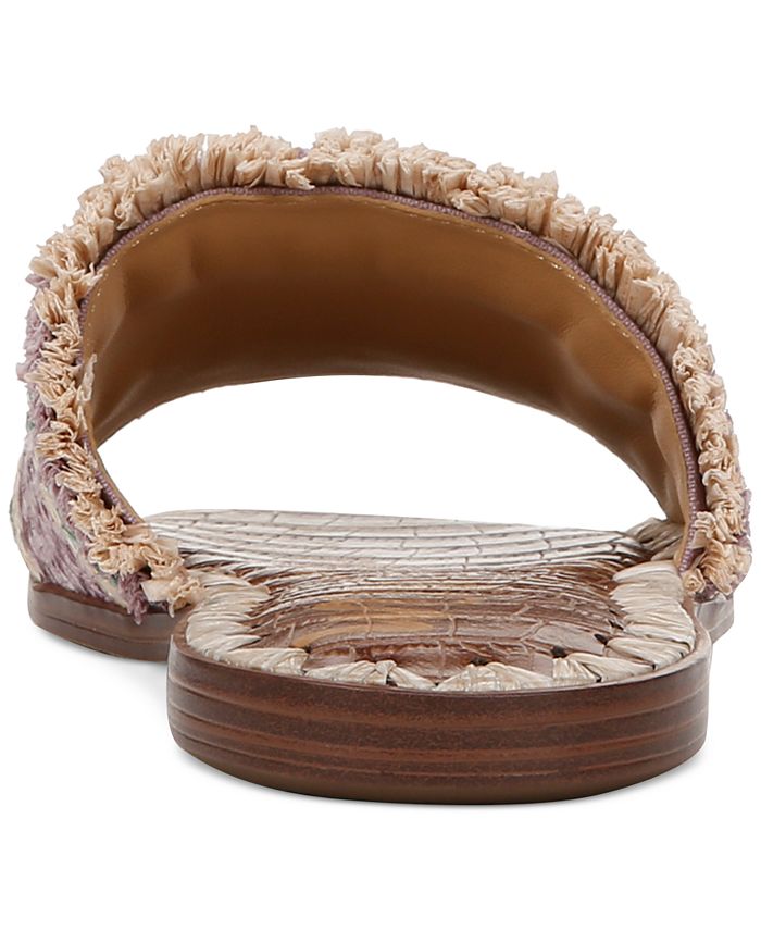 Sam Edelman Georgia Raffia Slide Sandals - Macy's