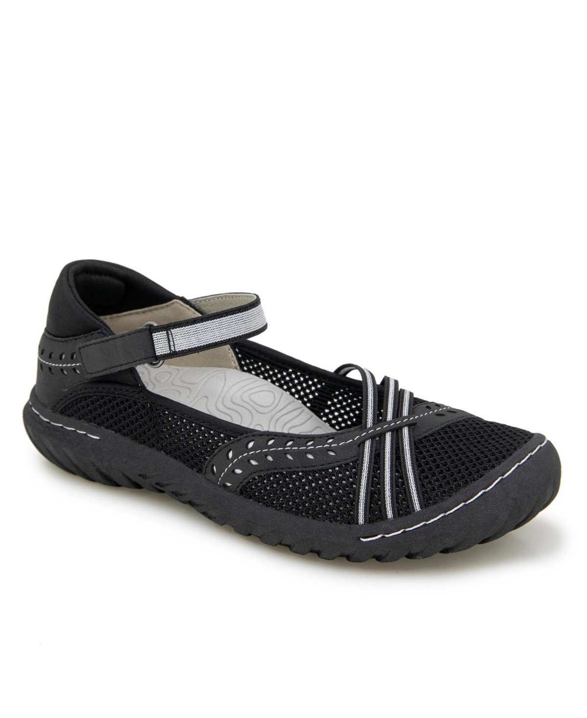 Click here for Jbu Womens Maya Casual Mary Jane Flats - Black  Of... prices