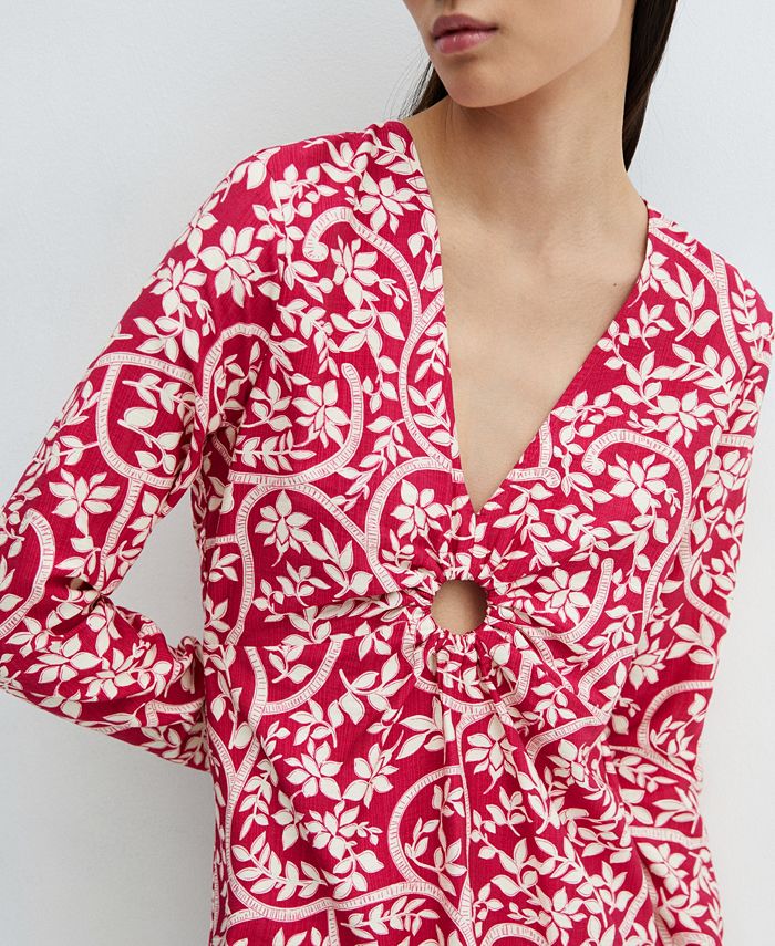 MANGO Women's Floral Print Dress - Macy's