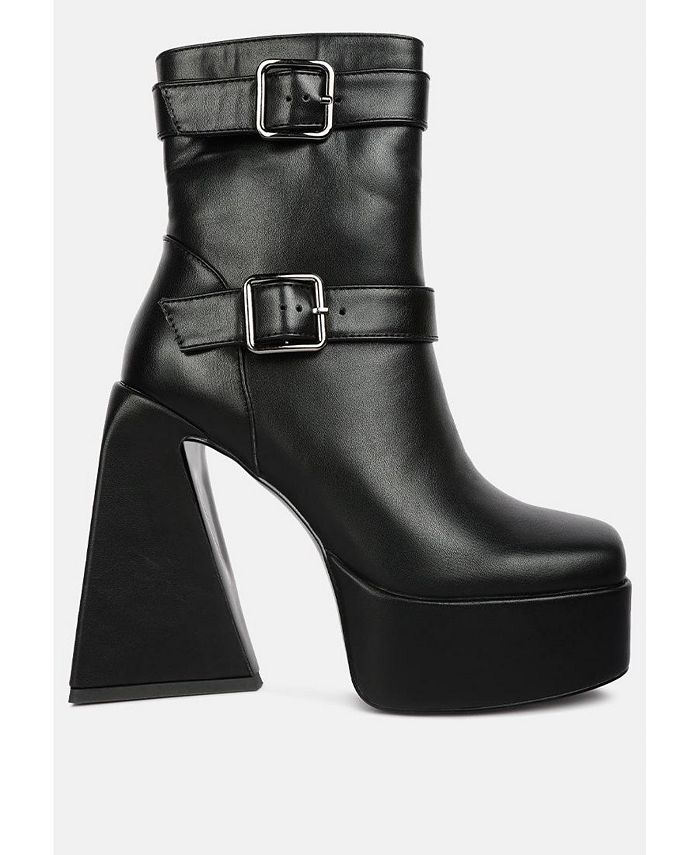 London Rag hot cocoa high platform ankle boots - Macy's