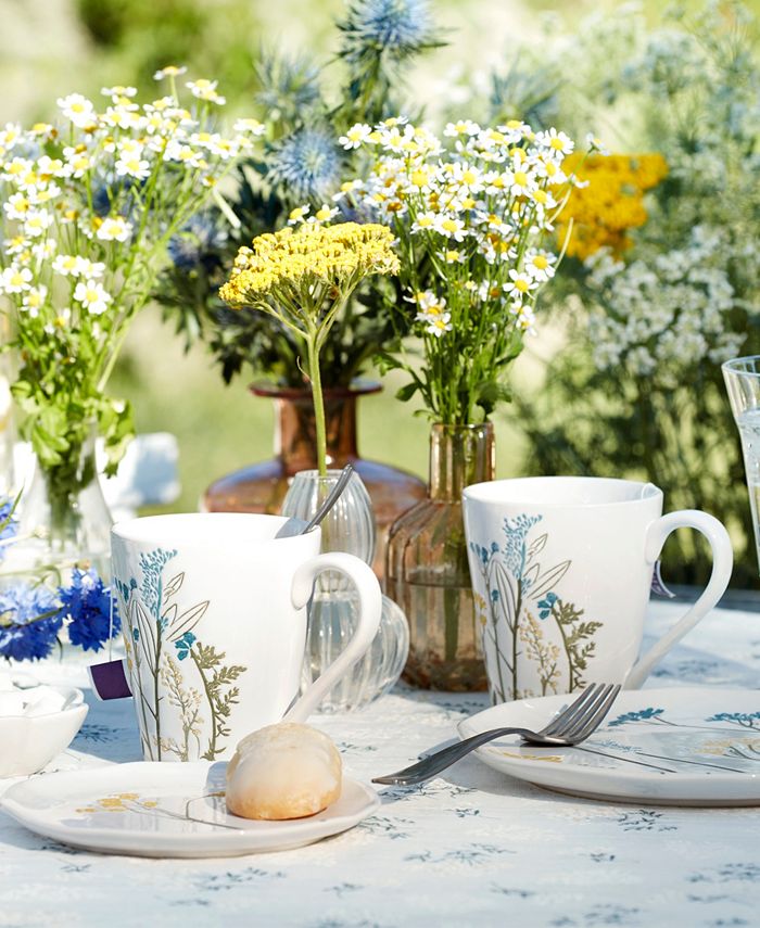 Lenox Wildflowers Mugs, Set of 4 - Macy's