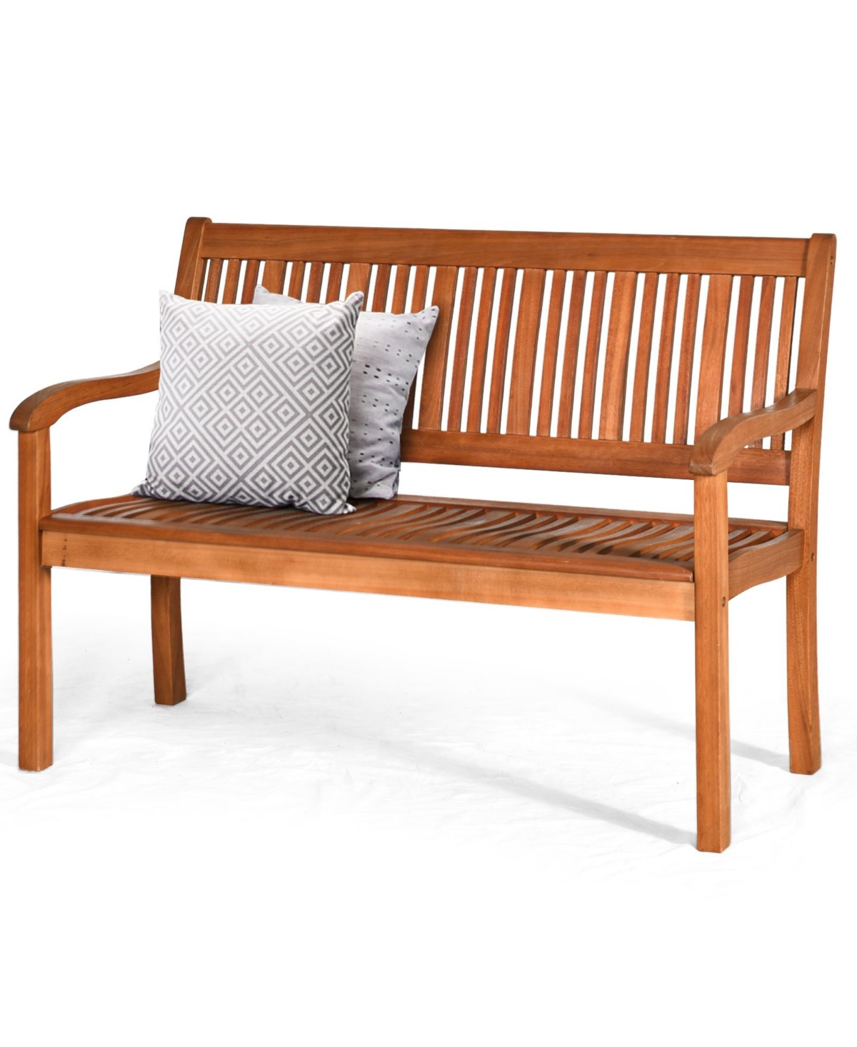 Click here for Two Person Solid Wood Garden Bench with Curved Bac... prices
