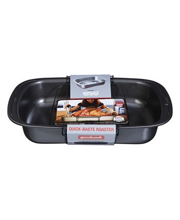 Good Cook Everyday Nonstick Quick-Baste Roasting Pan with Locking Rack ...