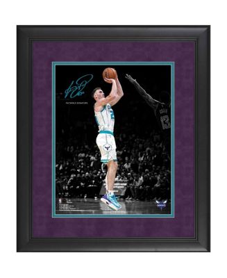 Gordon Hayward Charlotte Hornets Facsimile Signature Framed 11" x 14" Spotlight Photograph - Macy's