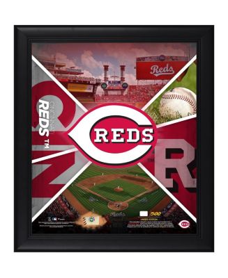 Cincinnati Reds Framed 15" x 17" Team Impact Collage with a Piece of ...
