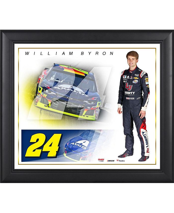 Fanatics Authentic William Byron Framed 15" x 17" Axalta 2018 Driver ...