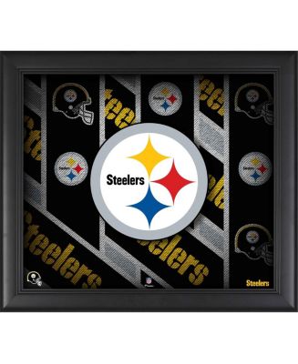 Pittsburgh Steelers Framed 15" x 17" Team Threads Collage - Macy's