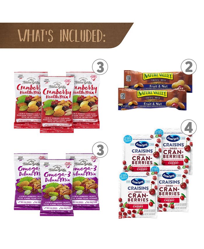 SnackBoxPros Fruit & Nuts Snack Box, 37 Pieces - Macy's