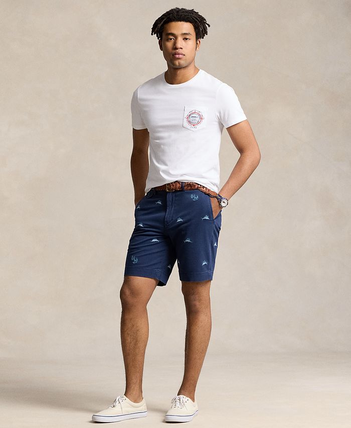 Polo Ralph Lauren Men's 9-Inch Stretch Classic Fit Marlin Shorts - Macy's