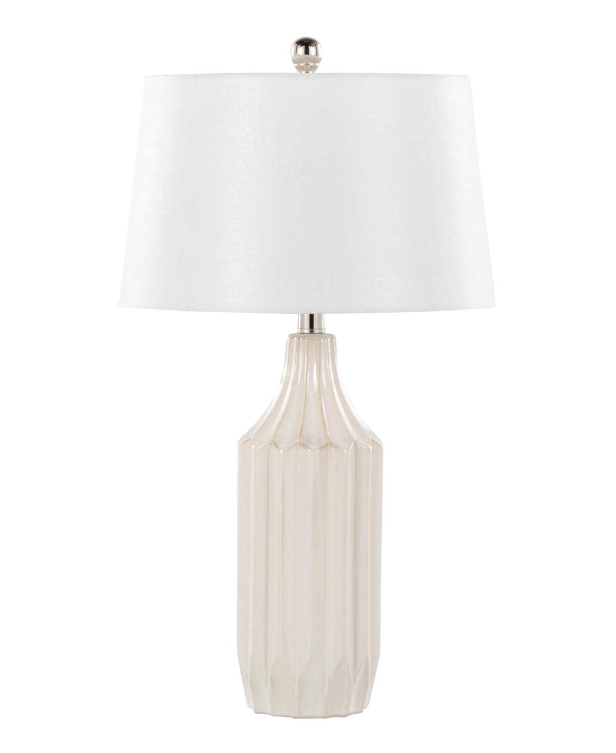 Click here for Lumisource Stella 23 Ceramic Table Lamp - Cream  W... prices
