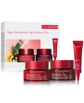 Clarins 3-Pc. Limited-Edition Super Restorative Day & Night Skincare ...