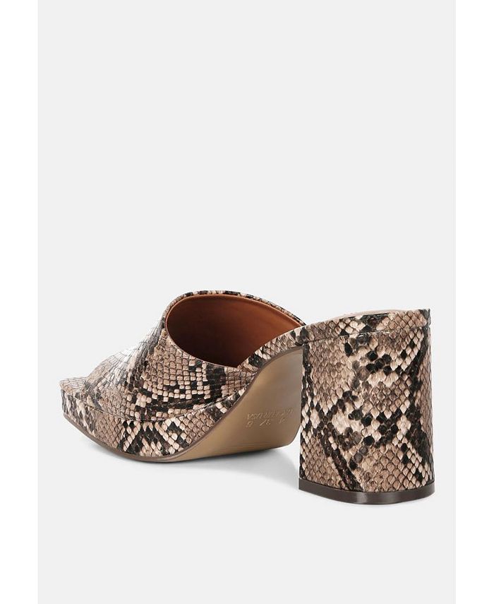 London Rag Artemisia Block Heel Slip On Sandals - Macy's