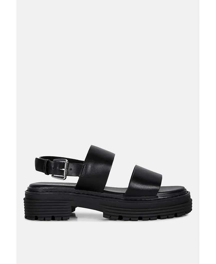 London Rag Joan dual strap platforms sandals with buckle - Macy's