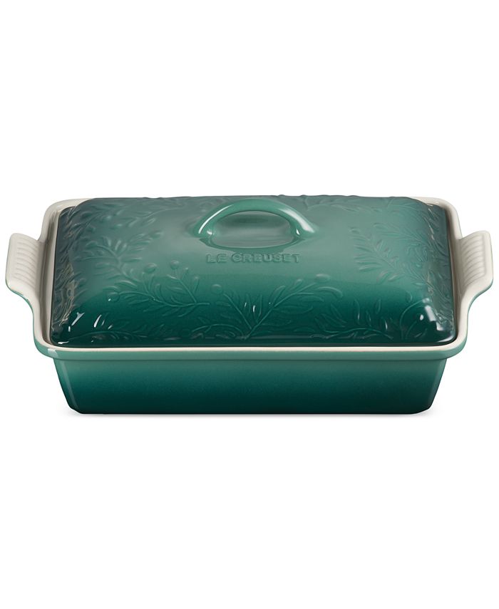 Le Creuset Olive Branch Heritage Rectangular Stoneware Baking Dish, 4 ...