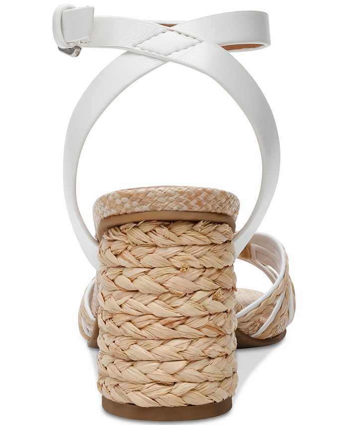 DV Dolce Vita Women's Fleetwood Knotted Raffia Block-Heel City Sandals ...