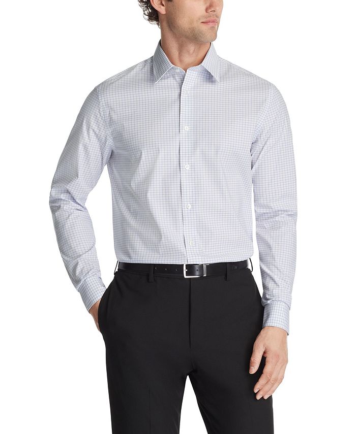 Calvin Klein Men's Regular-Fit Steel+ Dress Shirt - Macy's