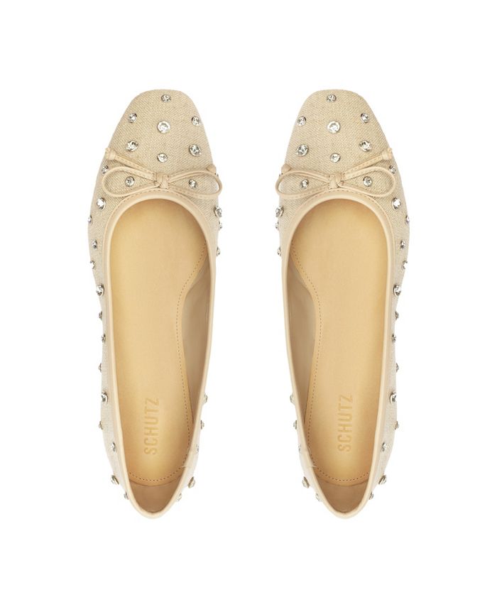 Schutz Women's Arissa Shine Ballet Flats - Macy's