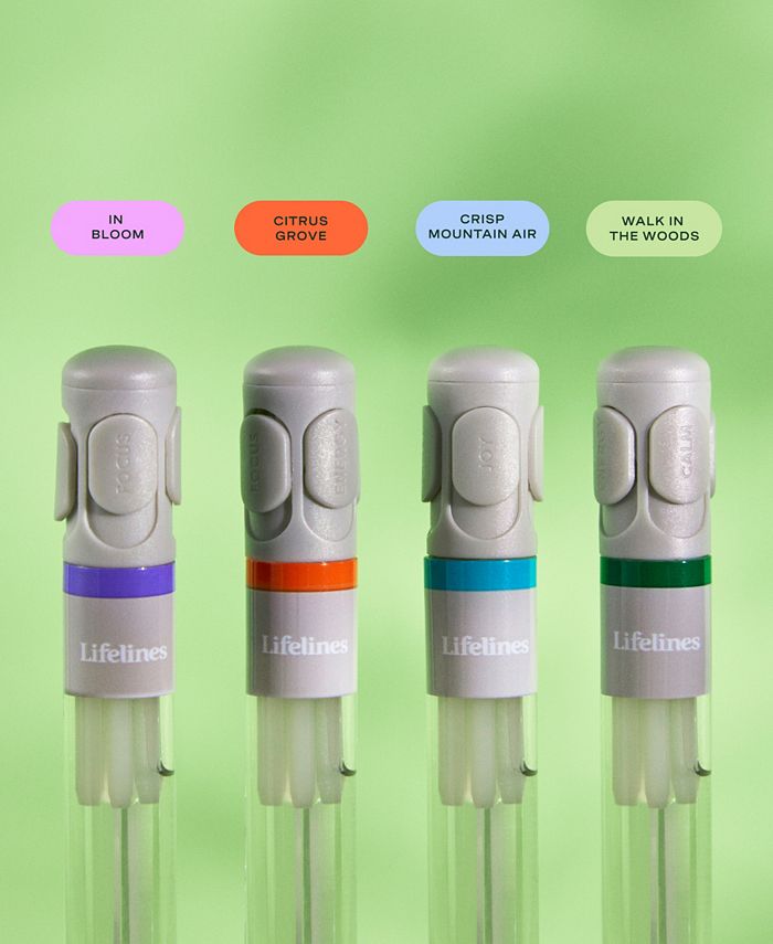 Lifelines Pen Diffuser Set with Assorted Essential Oil Blends, 4 Pack ...