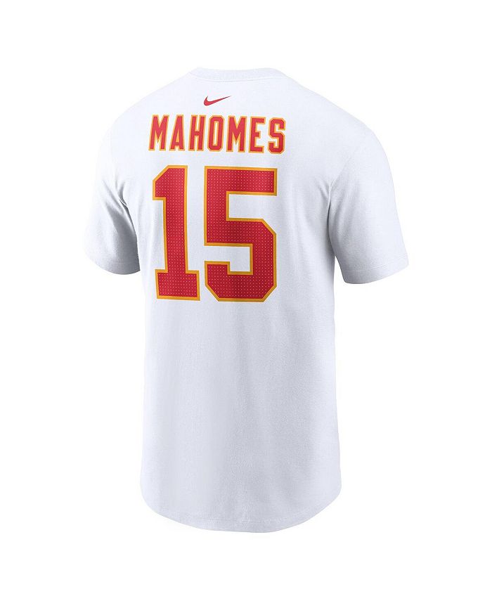 Nike Men's Patrick Mahomes White Kansas City Chiefs Player Name and ...
