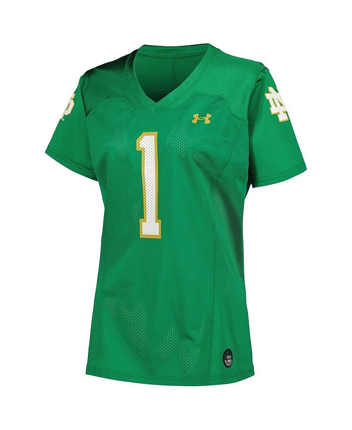 Under Armour Women's #1 Kelly Green Notre Dame Fighting Irish Replica ...