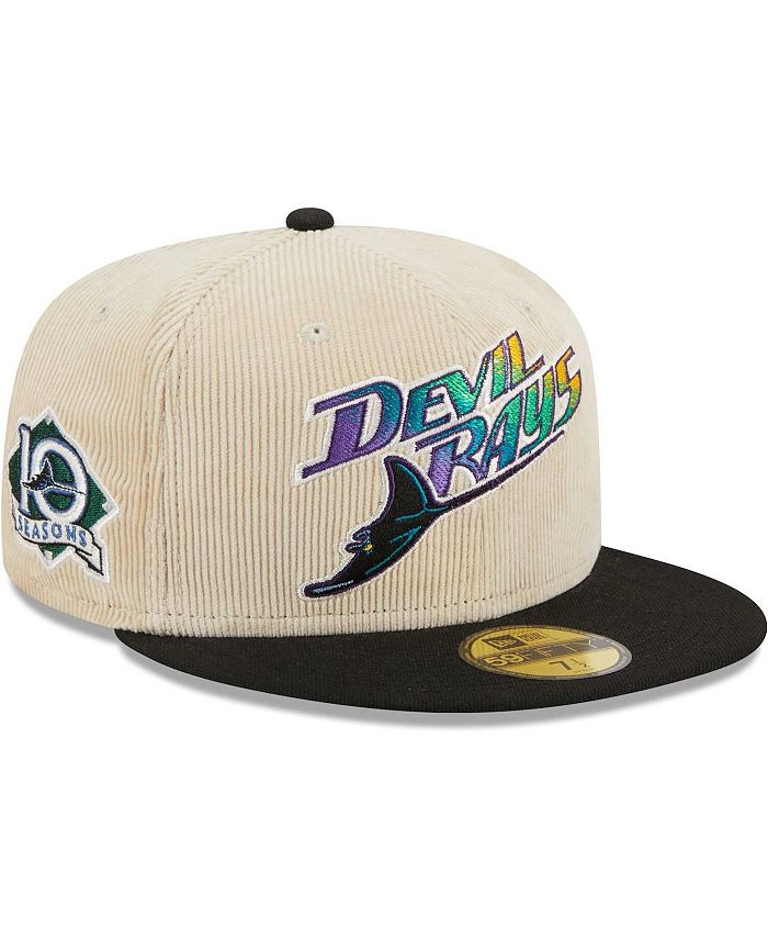 New Era Men's White Tampa Bay Rays Corduroy Classic 59FIFTY Fitted Hat ...