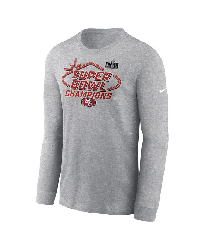 Nike Men's Heather Charcoal San Francisco 49ers Super Bowl LVIII ... Nike Men's Heather Charcoal San Francisco 49ers Super Bowl LVIII ...