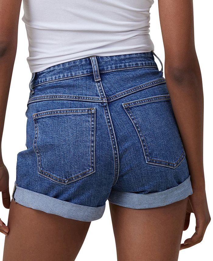 COTTON ON Women's High Rise Classic Stretch Denim Shorts - Macy's