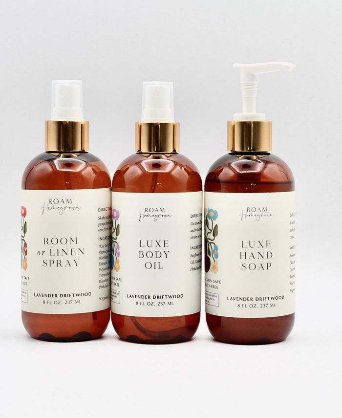 ROAM Homegrown 3 Pc Lavender Driftwood Bath Plus Body Gift Set - Macy's