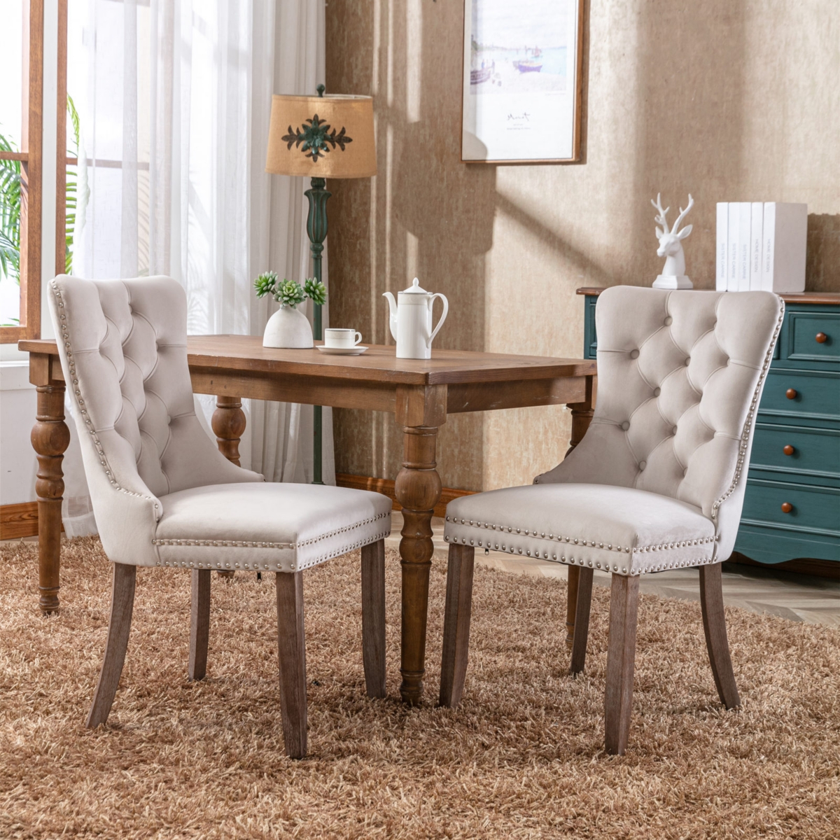 Click here for Modern  High-end Tufted Solid Wood Contemporary Ve... prices