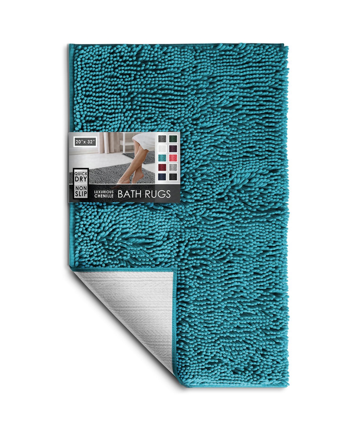 Click here for Ultra Soft Non-Slip Chenille Bath Rug - Quick Dry... prices